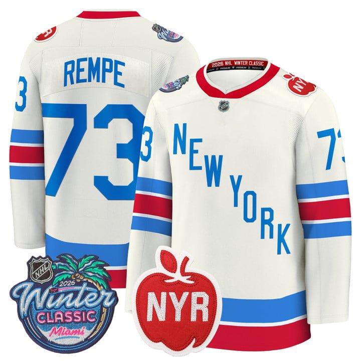 Matt Rempe Jersey #73 New York Rangers 2026 Winter Classic Premium Stitched