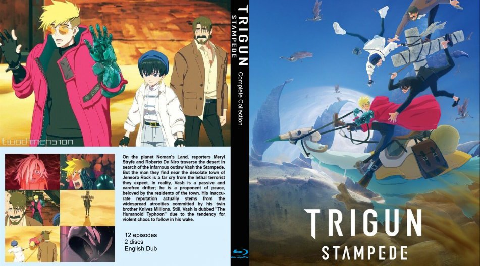 Trigun Stampede Complete Season 1 1080p HD ***2 DISC SET*** Blu-ray