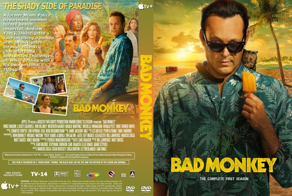 Bad Monkey Complete Season 1 DVD ***3 DISC SET***