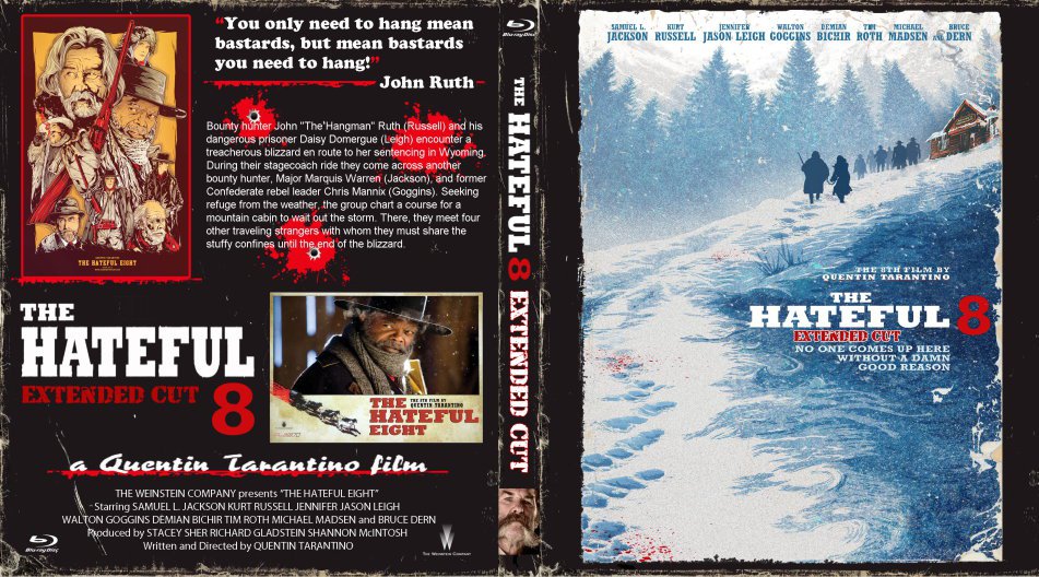 The Hateful 8 Eight Extended Cut Modern (2017) Blu-ray ***2 Disc Set***