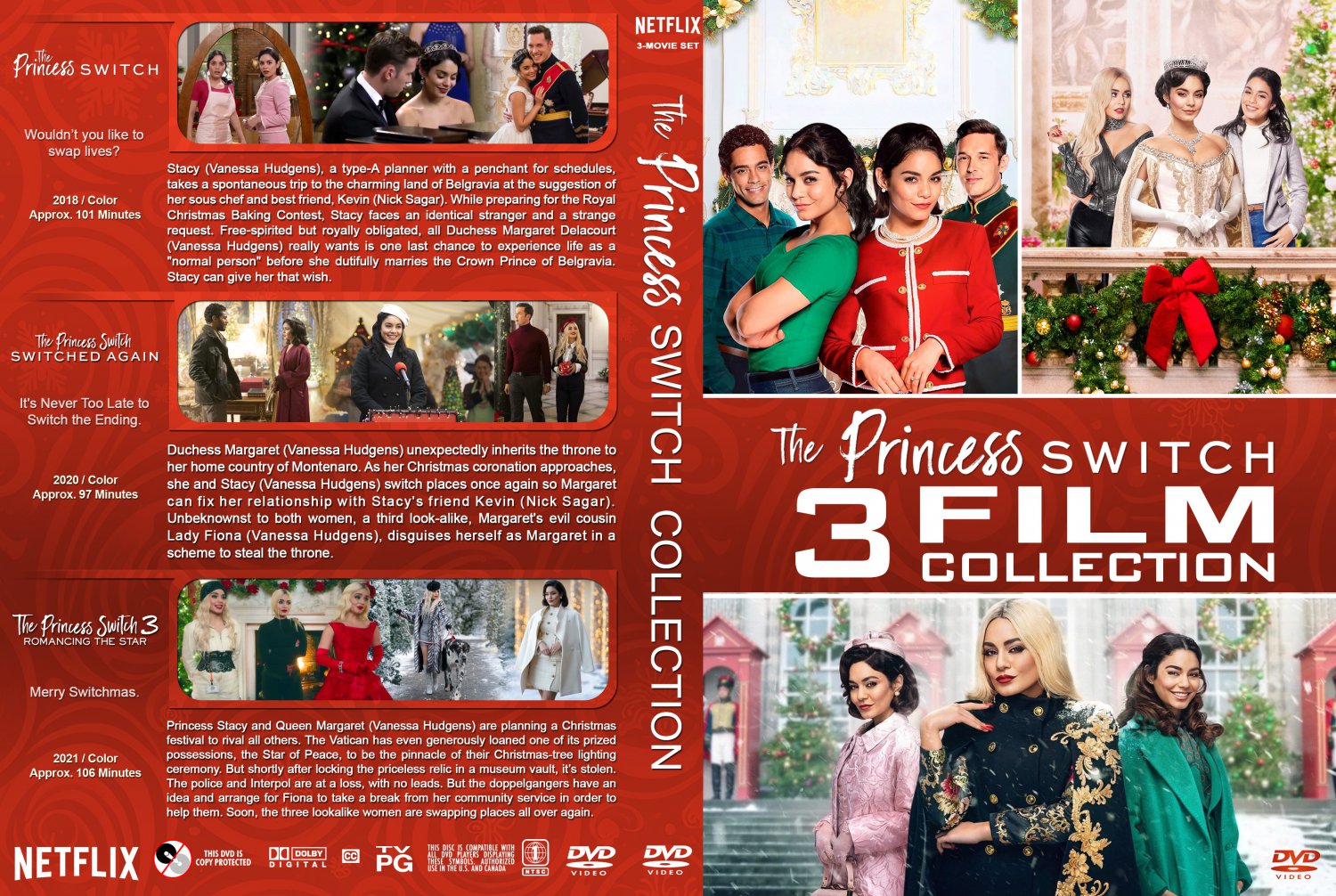 The Princess Switch Trilogy DVD ***3 Disc Set***