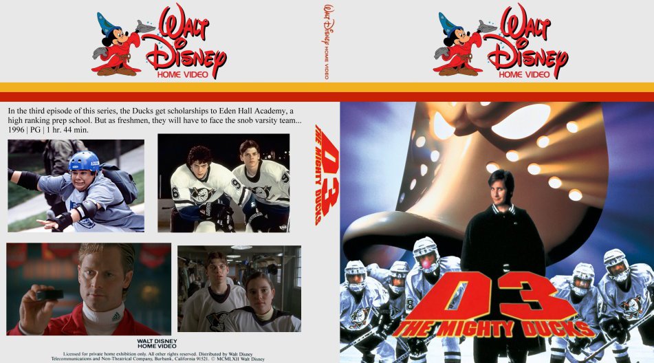 Disney's D3 The Mighty Ducks 3 (1996) Blu-ray