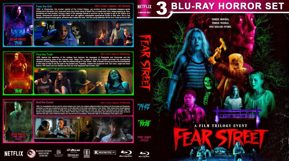 Fear Street Trilogy 1994 1978 1666 (2021) Blu-ray ***3 DISC SET***