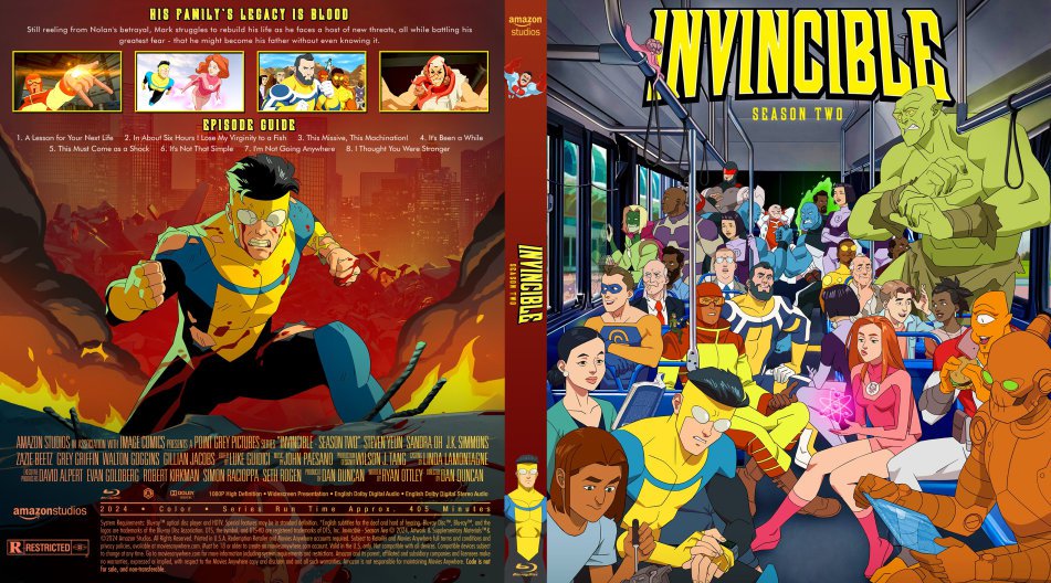 Invincible Season 2 Blu-ray ***3 DISC SET***