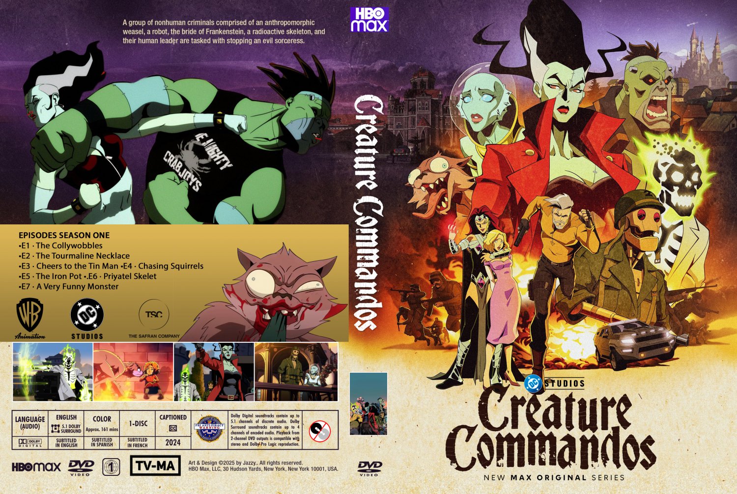 Creature Commandos Season 1 DVD ***1 DISC SET***