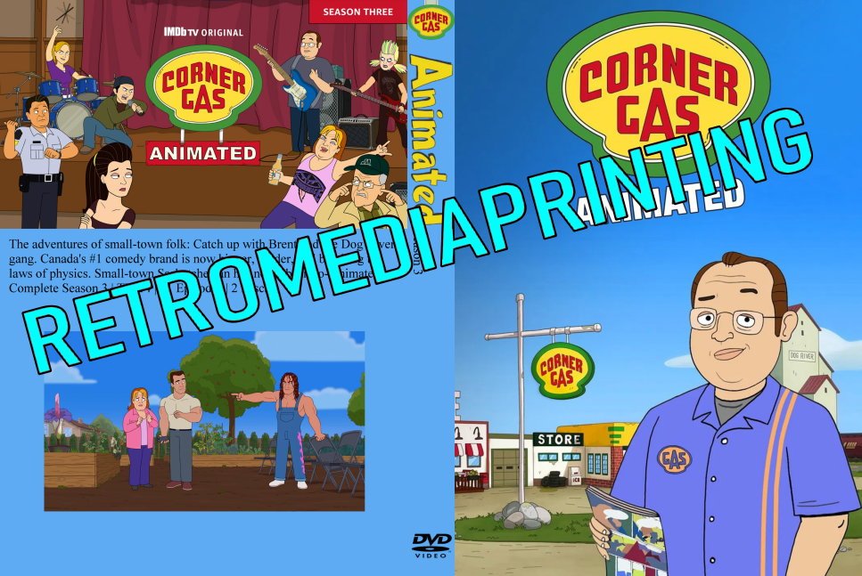 Corner Gas Animated Complete Season 3 DVD ***2 Disc Set***