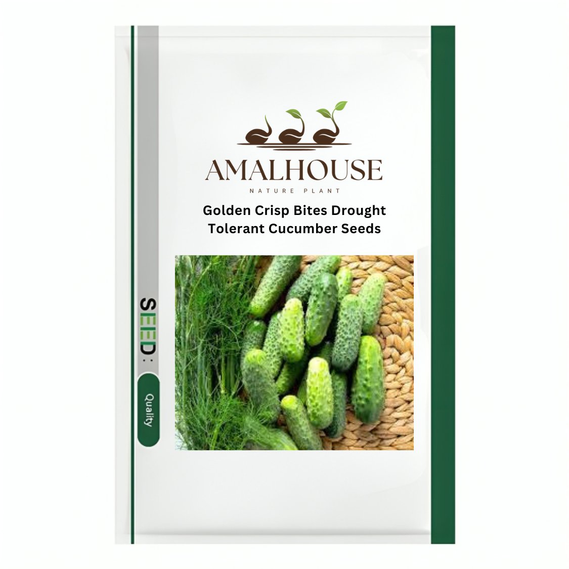 Golden Crisp Bites Drought-Tolerant Cucumber - 60 PCS Seeds