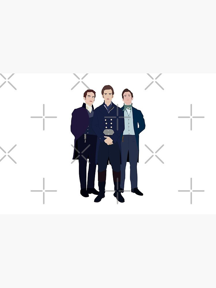 Colin, Anthony, Benedict Bridgerton Brothers Netflix Zipper Pouch