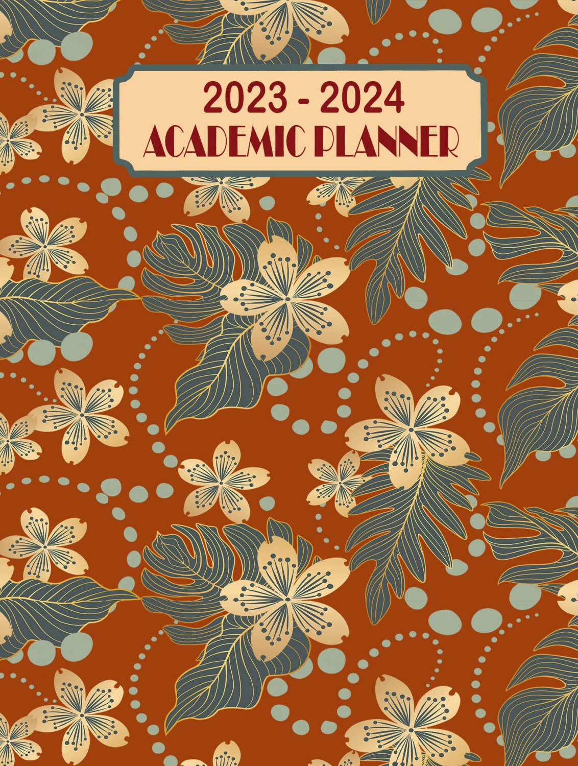 2023-2024 Student Academic Planner Calendar - School College Weekly ...