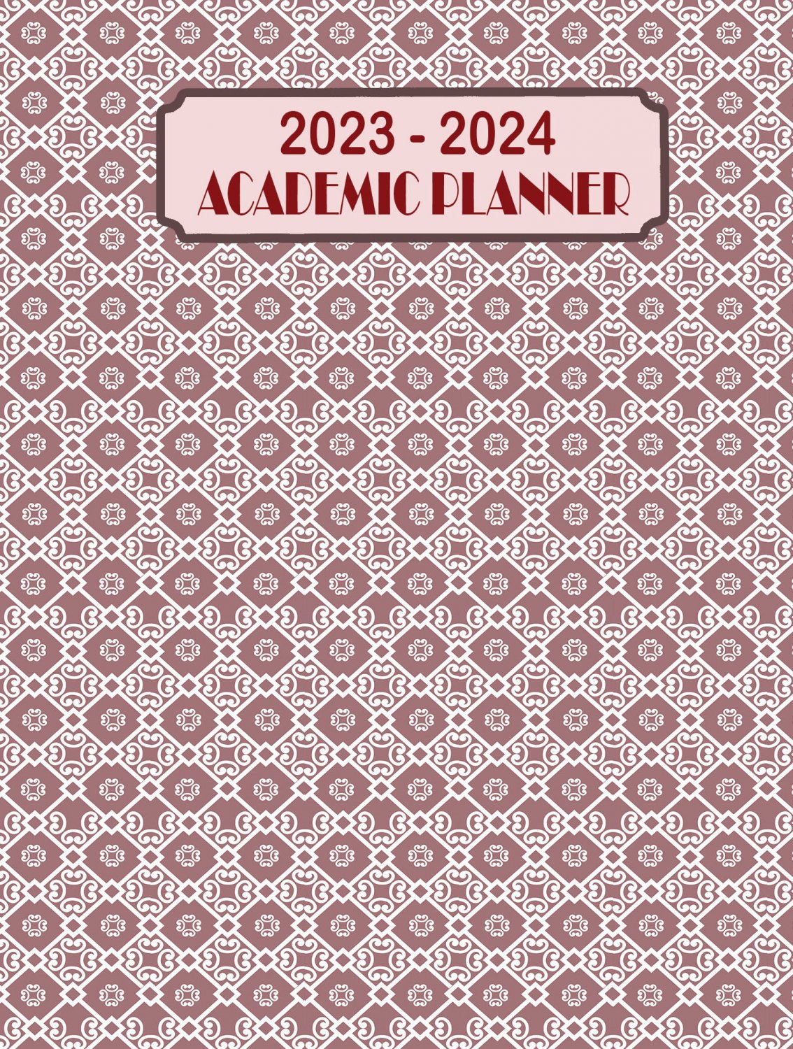 2023-2024 Student Academic Planner Calendar - School College Weekly ...