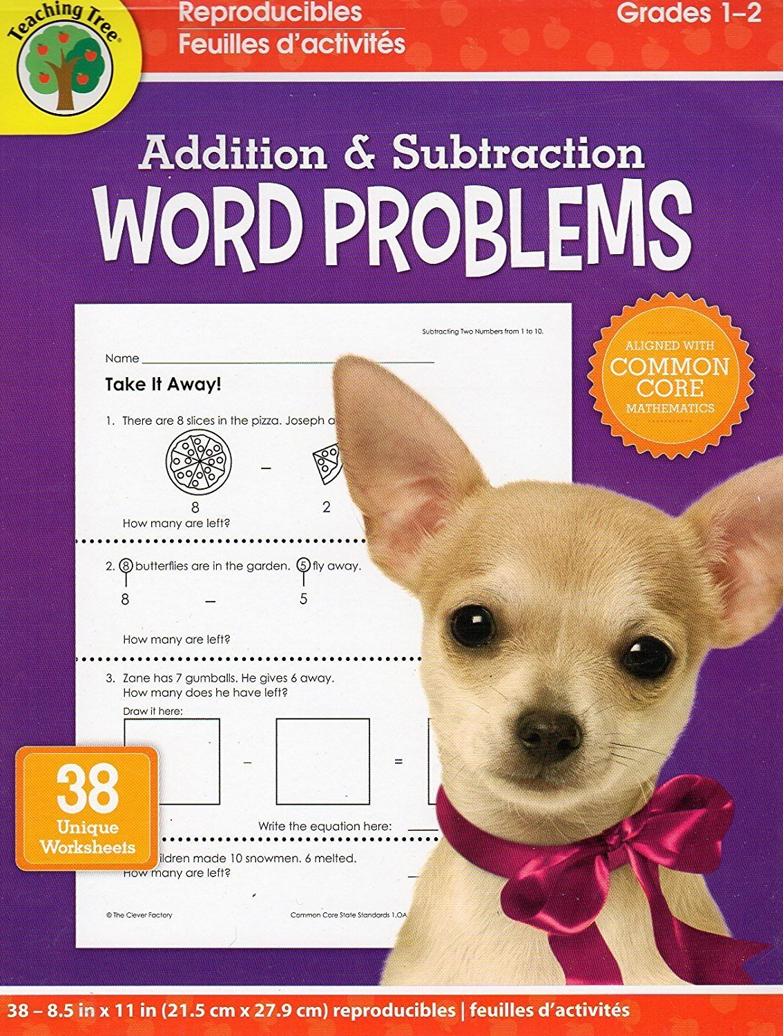 Addition and Subtraction Word Problems Workbook - Grades 1-2