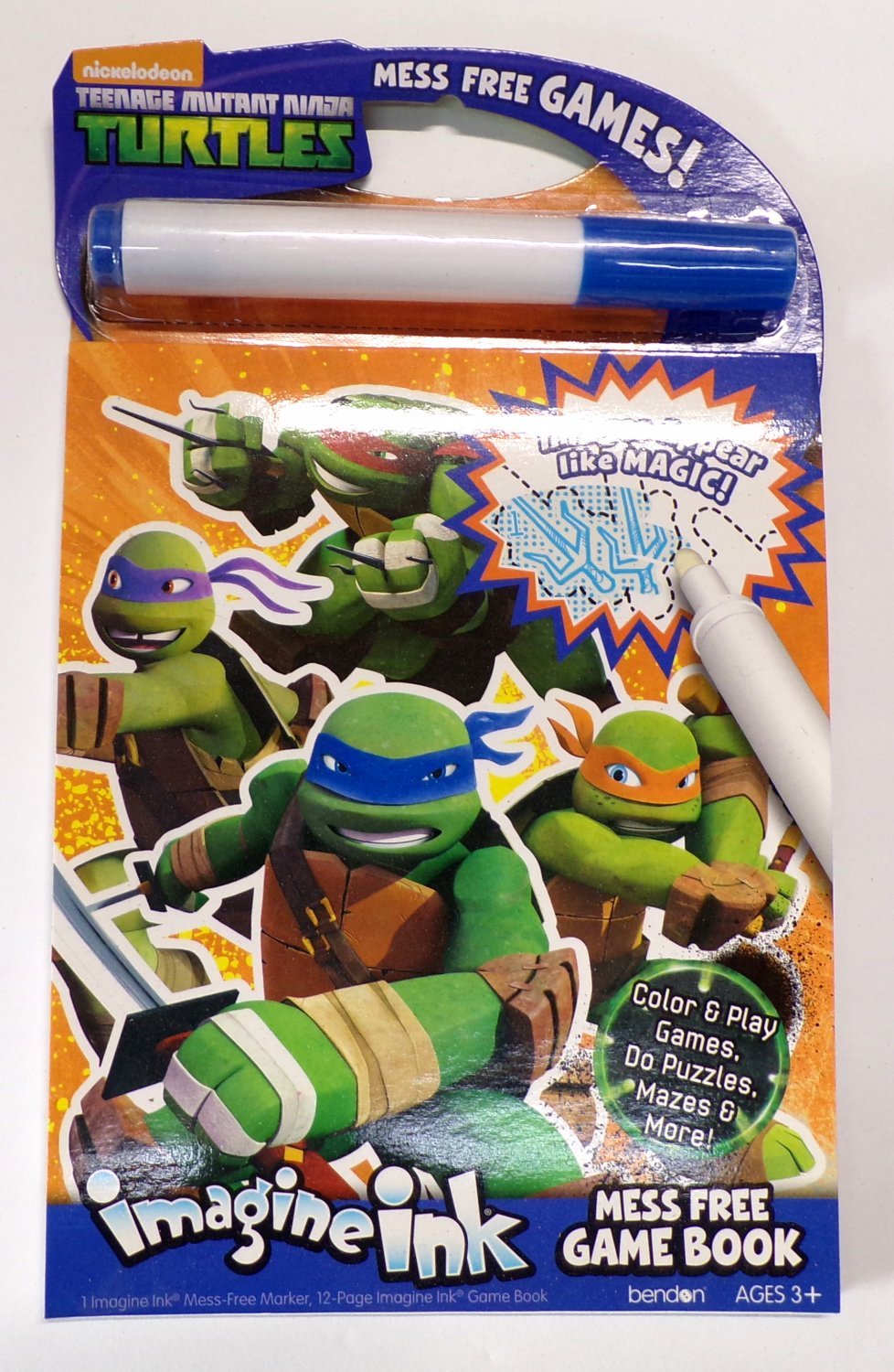 Bendon Teenage Mutant Ninja Turtles Imagine Ink Magic Ink Pictures
