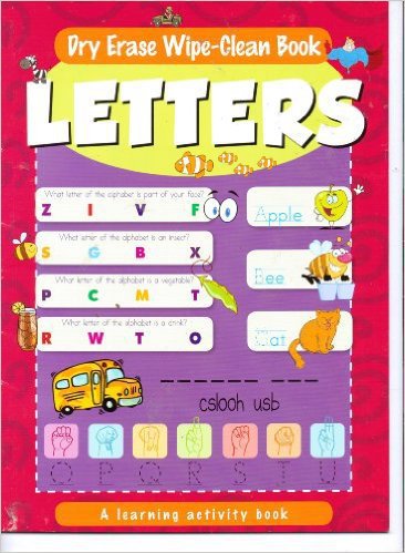 Dry Erase Wipe-Clean Book ~ Letters