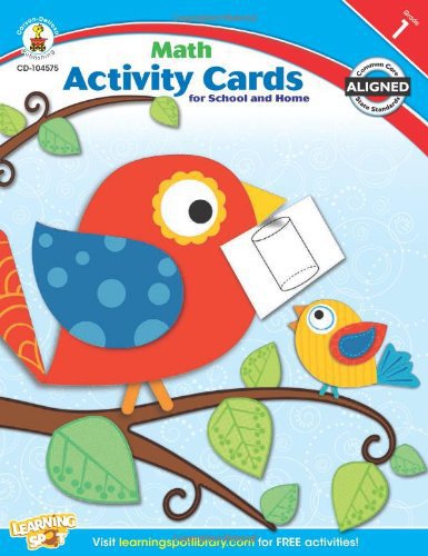 Math Activity Cards for School and Home, Grade 1
