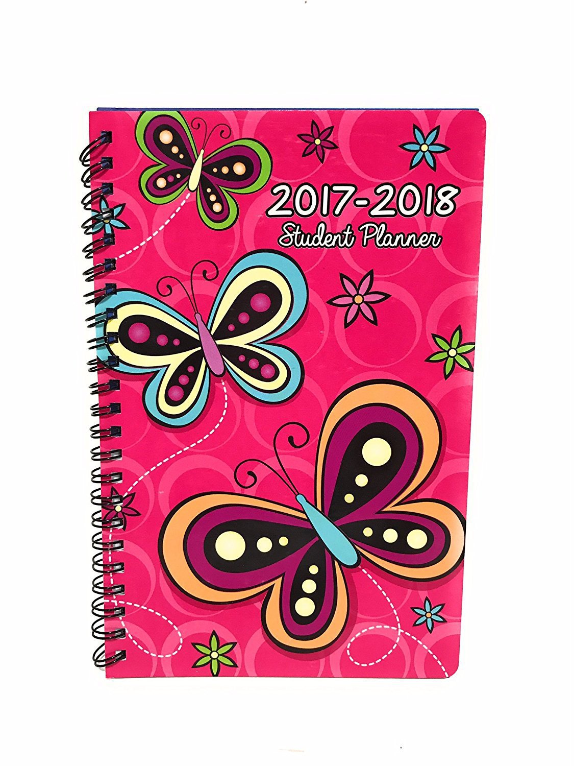 Student Planner Colorful 2017-2018 Different Designs (Butterflies)