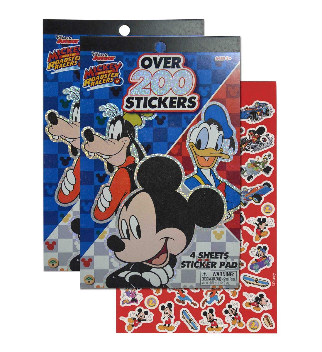 Disney Junior Mickey Mouse and Roadster Racers 4 Sheet Holographic Foil ...