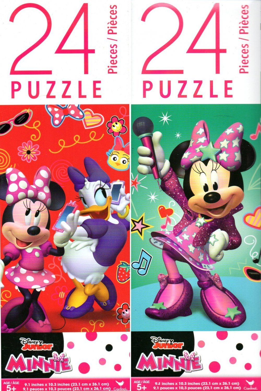 Disney Junior Minnie - 24 Pieces Jigsaw Puzzle (Set of 2)