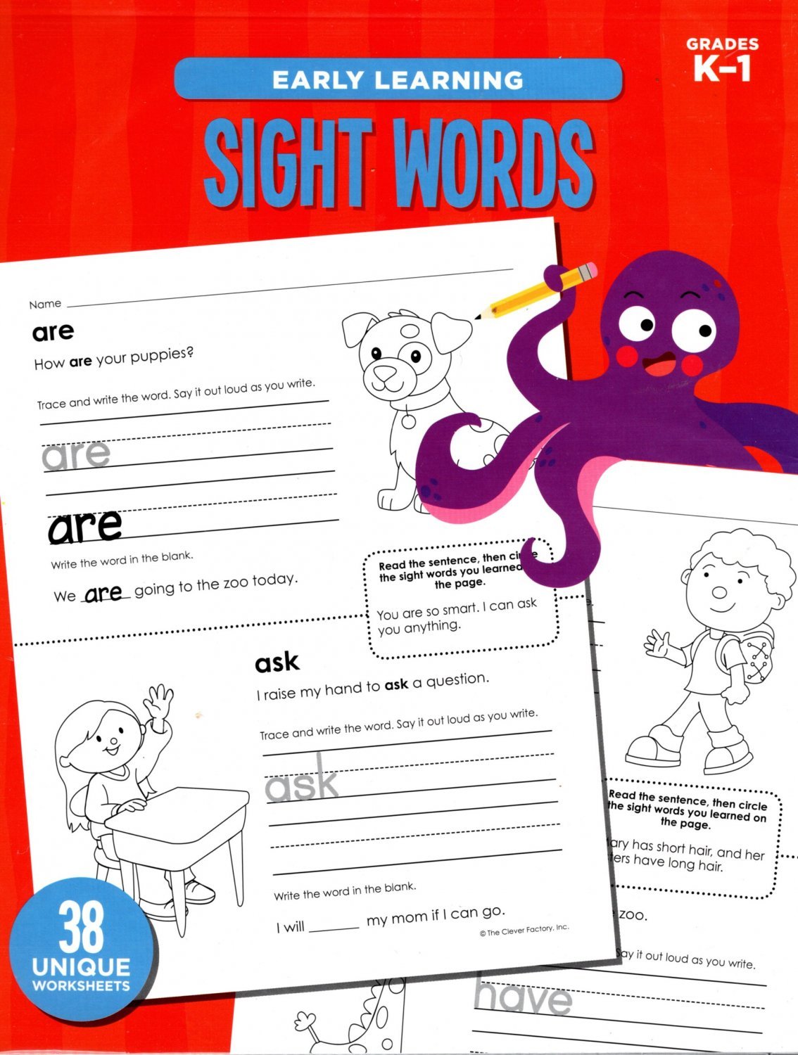 Early Learning - Sight Words Educational Workbook - Reproducible ...