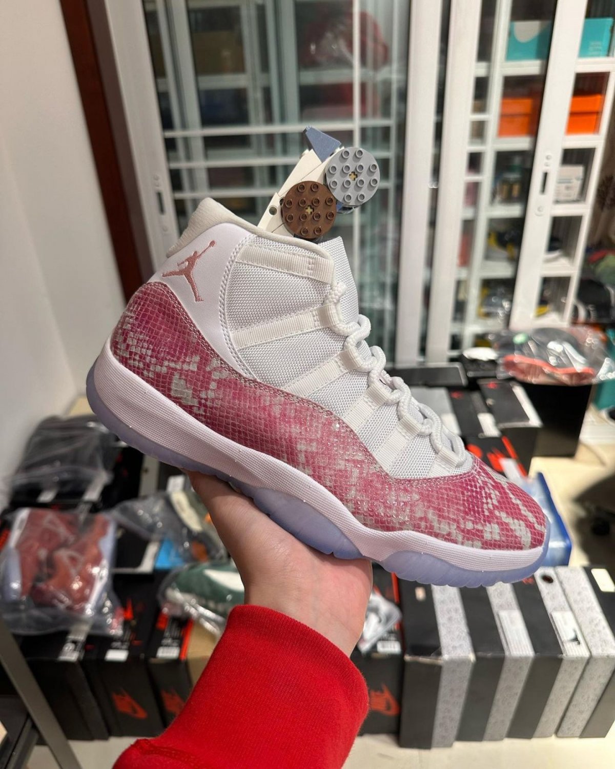 2026 Air Jordan 11 OVO Snakeskin Pink