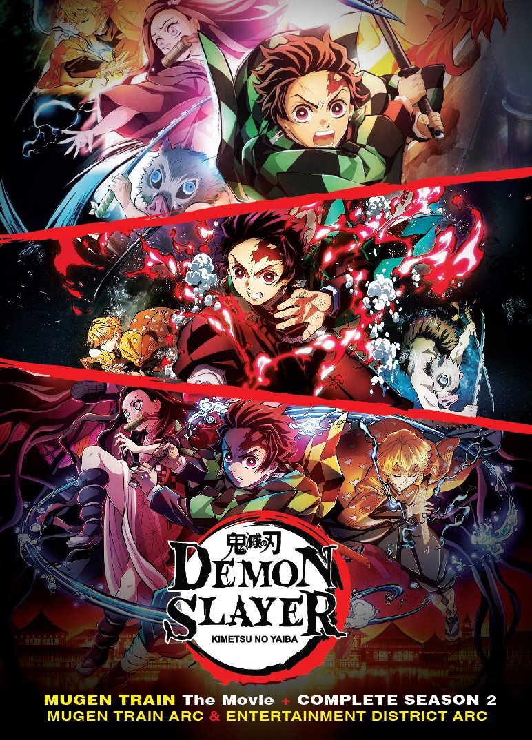 Anime DVD Demon Slayer& Kimetsu No Yaiba Season 2 Vol.1-18 End + Mugen ...