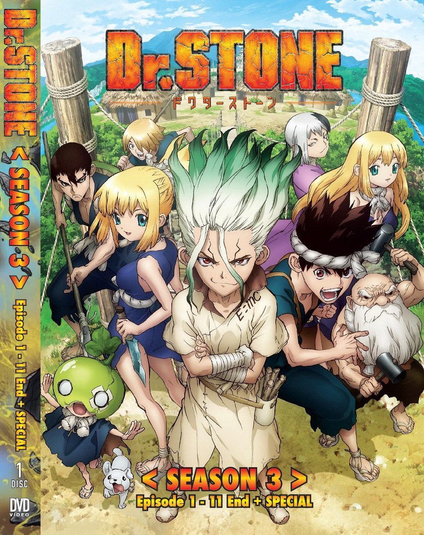 Anime DVD Dr. Stone Season 3 Vol.1-11 End + Special English Dubbed
