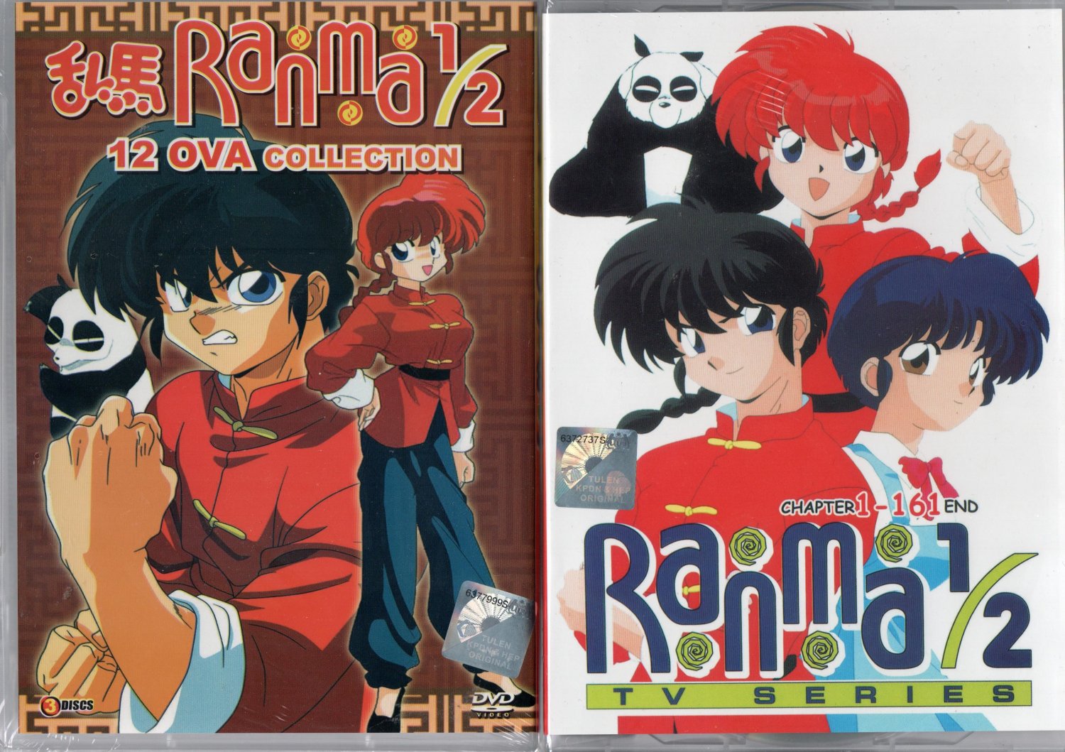 Anime DVD Ranma 1&2 TV Series Vol.1-161 End + 12 OVA + 1-3 Movie ...