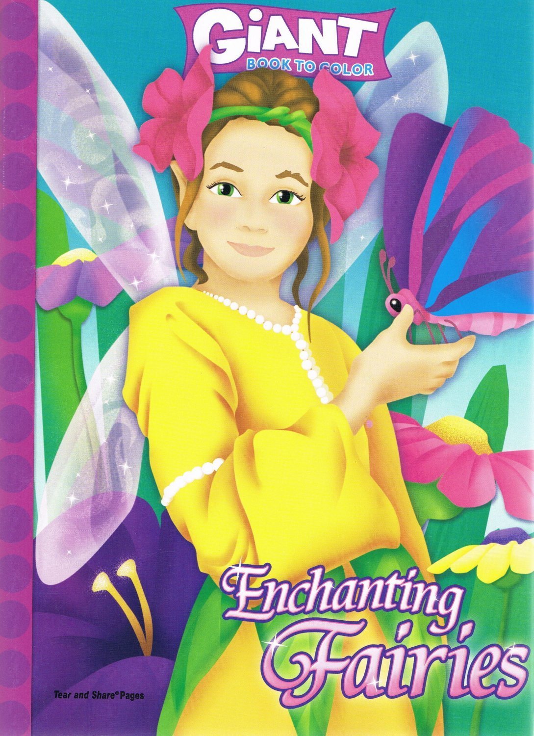 Enchanting Fairies Giant Coloring Book For Kids Children 2006 New