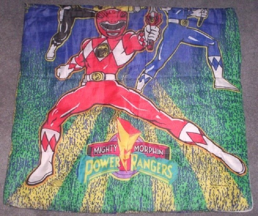 Saban Power Rangers Sleeping Bag Blanket 57x54 Vintage 1994