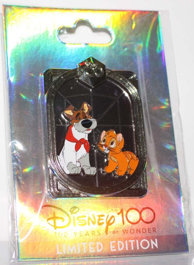 Disney 100 Employee Center Exclusive Pin Oliver & Company Dodger and ...