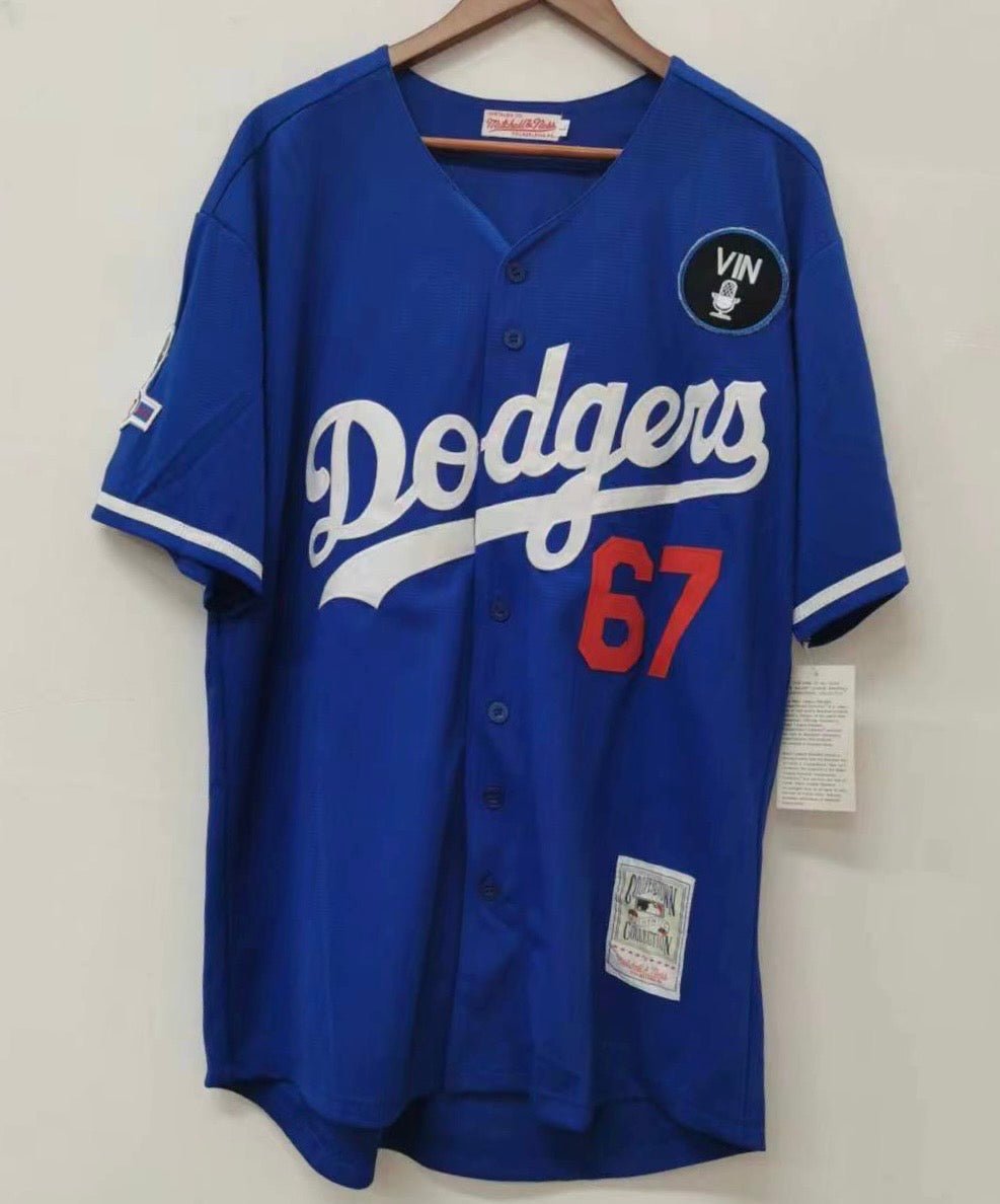 Vin Scully Los Angeles Dodgers Official Baseball Jersey Mitchell & Ness ...