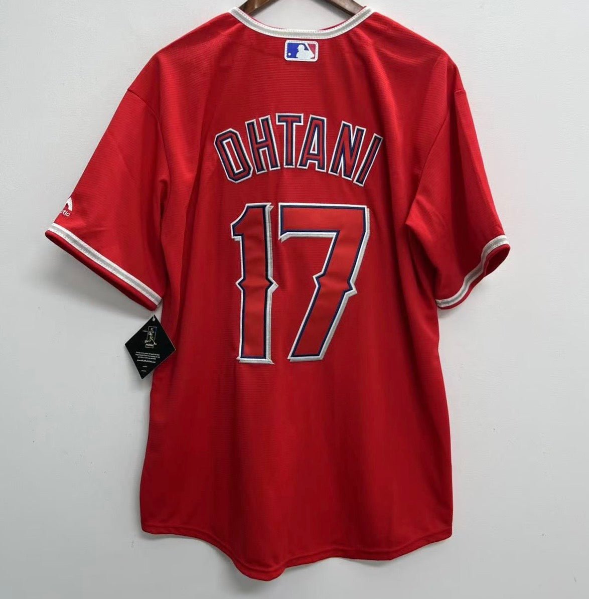 Shohei Ohtani Anaheim Angels Official Baseball Majestic Jersey Red
