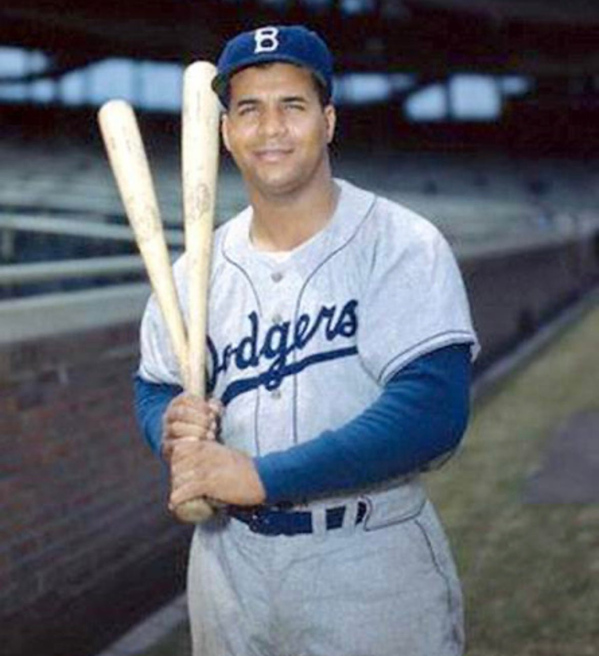 Roy Campanella 1955 Brooklyn Dodgers Official Baseball Majestic Jersey