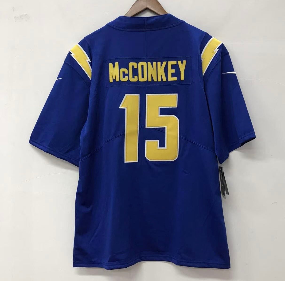 Ladd McConkey Los Angeles Chargers Official Football Jersey blue