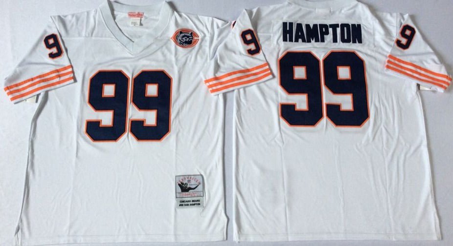 Dan Hampton Chicago Bears Official Football Mitchell & Ness Jersey