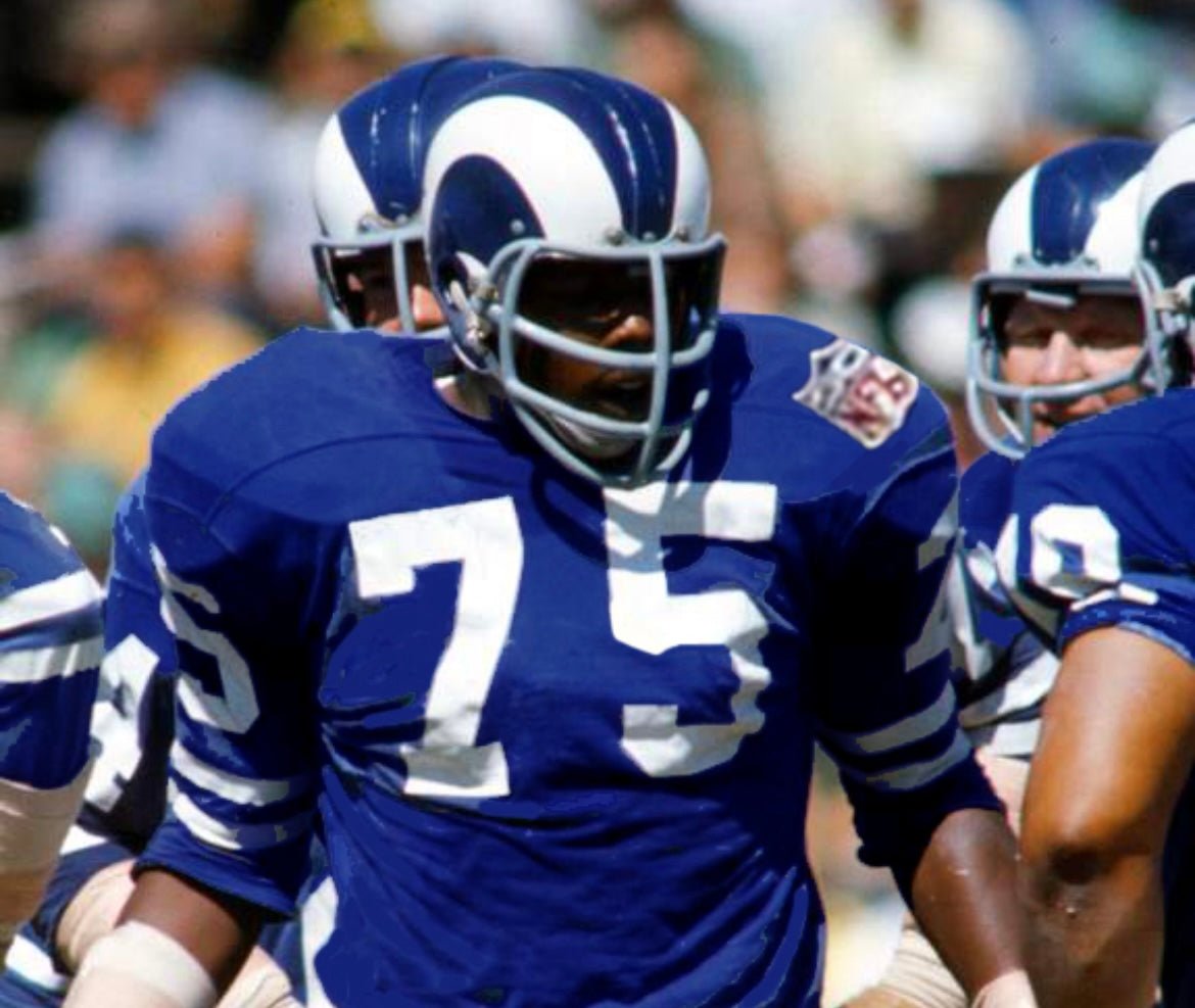 Deacon Jones 1969 Los Angeles Rams Football Mitchell & Ness Jersey