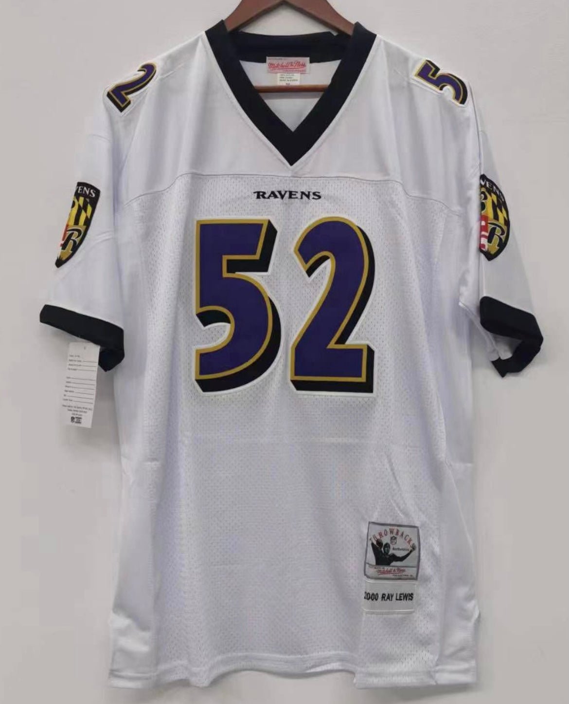 Ray Lewis Baltimore Ravens Football Jersey white
