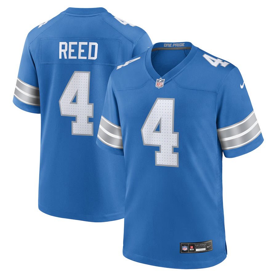 D.J. Reed Detroit Lions Official Football Jersey black
