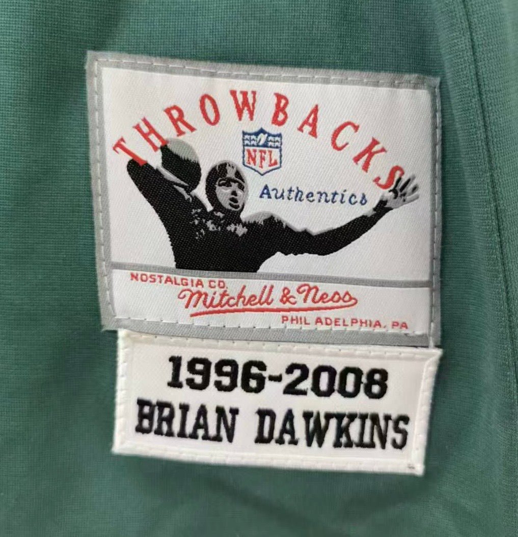 Brian Dawkins Philadelphia Eagles Football Jersey Mitchell & Ness Green