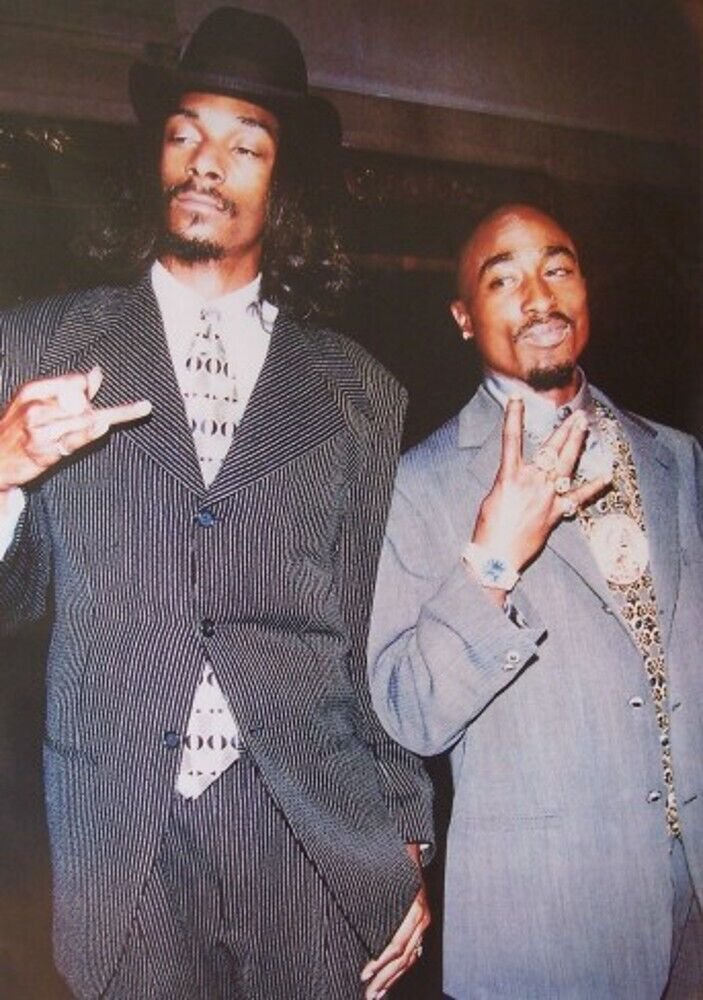 Tupac and Snoop Poster 24" x 36" Tupac Shakur, Snoop Dogg New!
