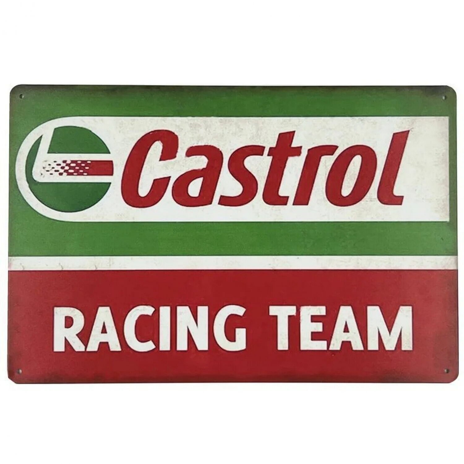 Castrol Racing Team Vintage Novelty Metal Sign 5.5" x 8" Wall Art NEW!