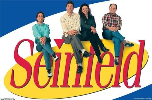 Seinfeld TV Series Group Poster 22.375" x 34" NEW!