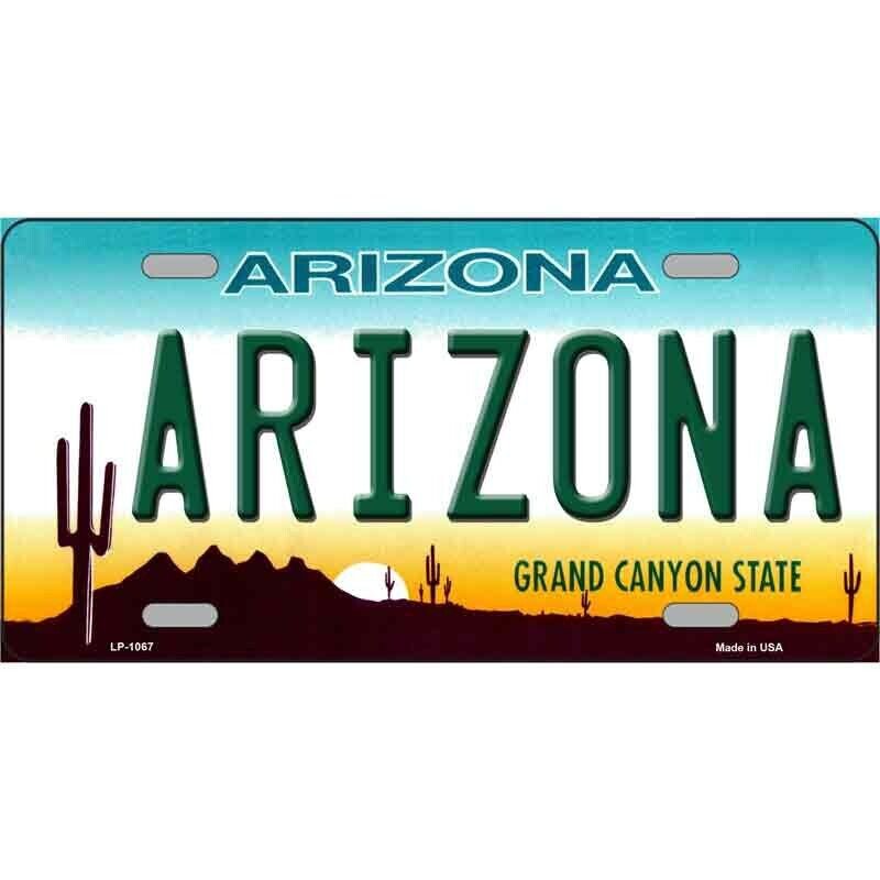 Arizona Grand Canyon State Metal Novelty License Plate With State ...