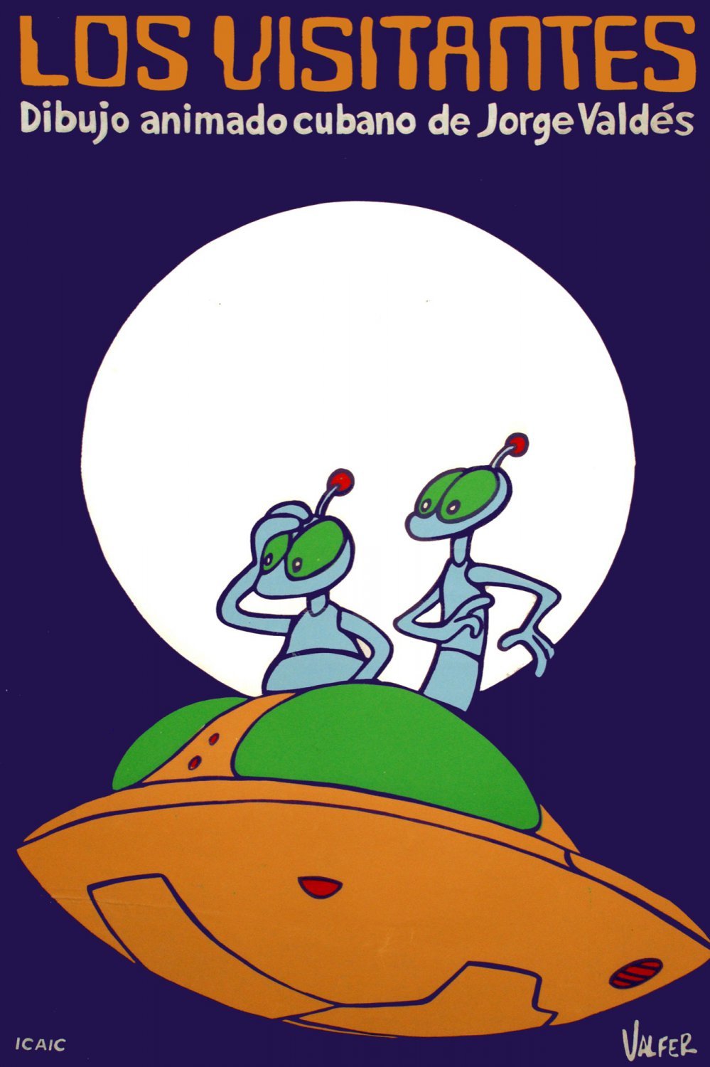 Movie Poster decor animated film.Visitors.ALIENS.art. Visitantes ...