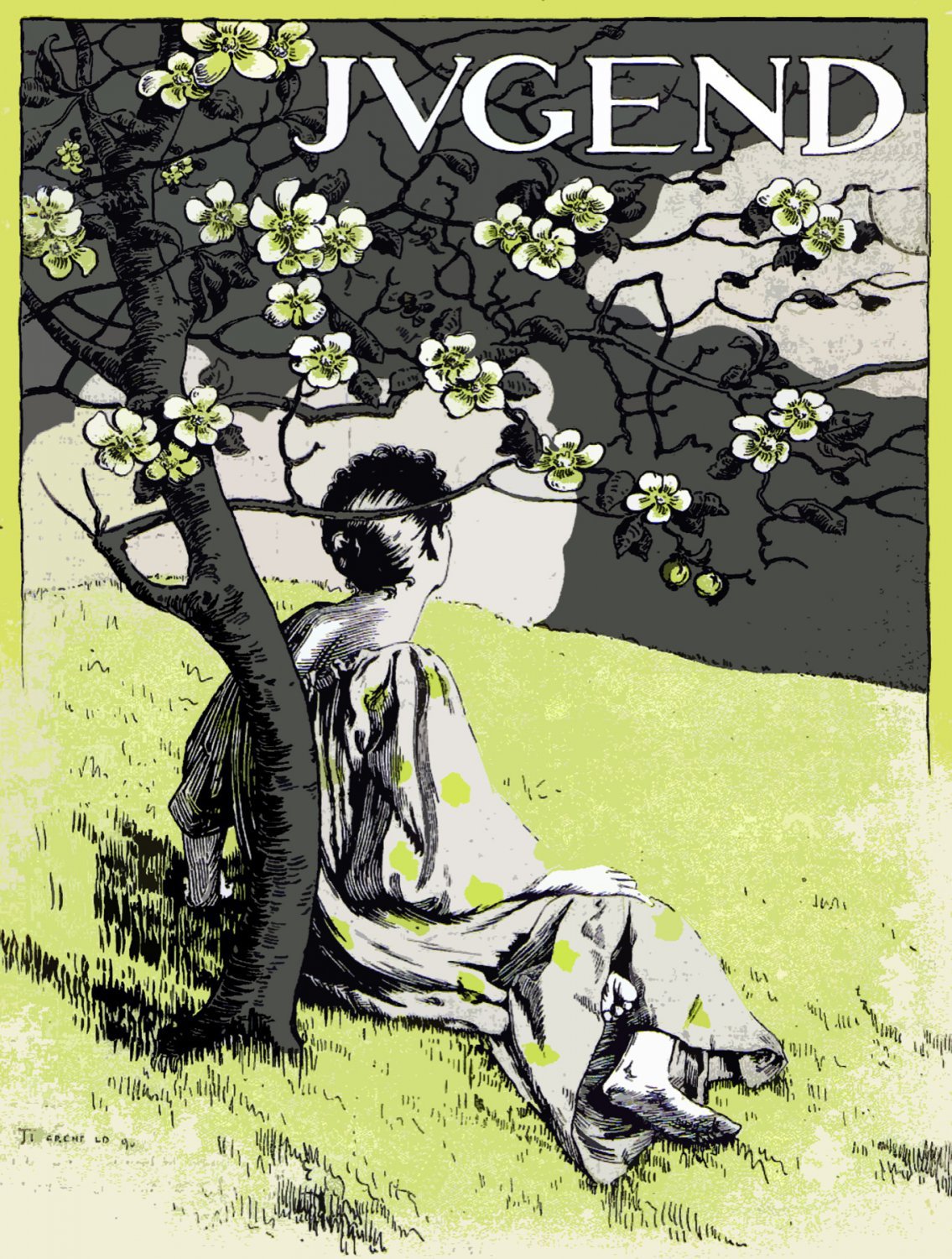 16x20 Poster decor.Room art wall design.Jugend Youth magazine Woman ...