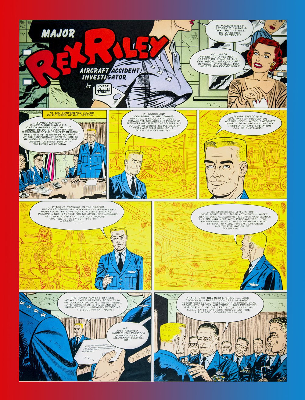 Decoration 8x10 Poster.Major Rex Riley comics page.9626
