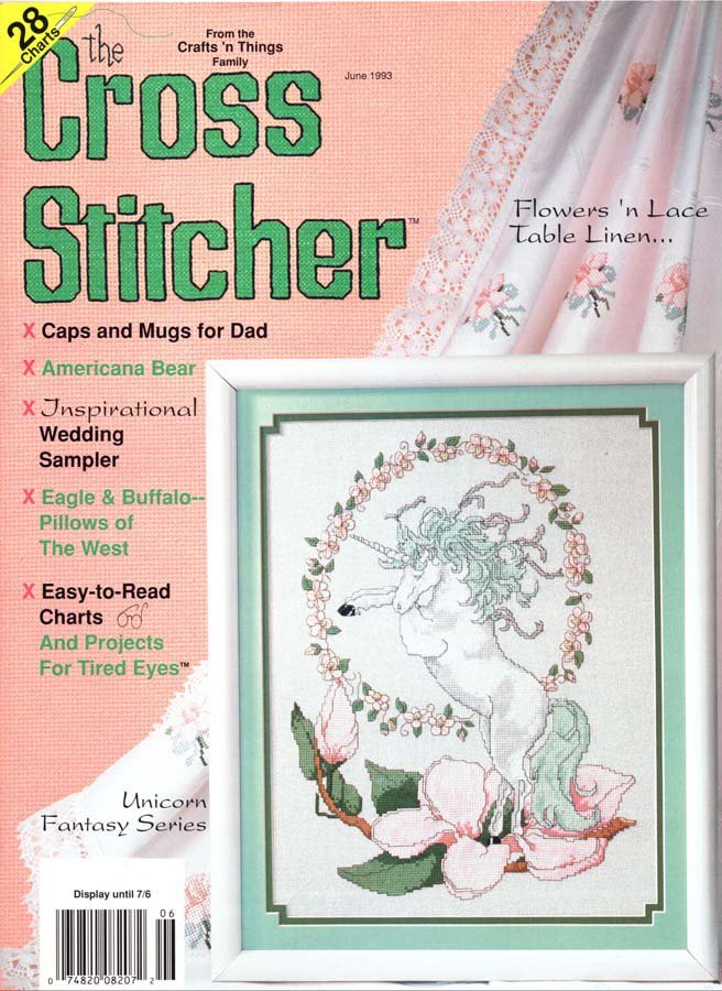 The Cross Stitcher Magazine June 1993 Issue 28 Projects to Stitch Mats ...
