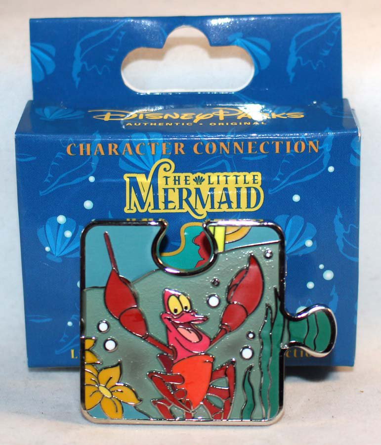 Disney Character Connection Little Mermaid Puzzle Piece Mystery Pin ...