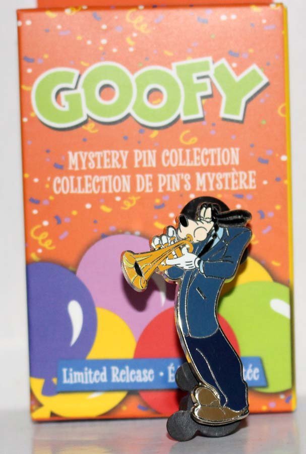 Disney Goofy 90th Anniversary Mystery Pin Collection Playing Trumpet ...