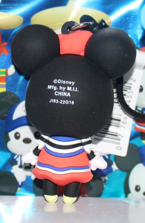 Disney Mickey and Minnie World Outfits Figural Bag Clip French Minnie Mouse
