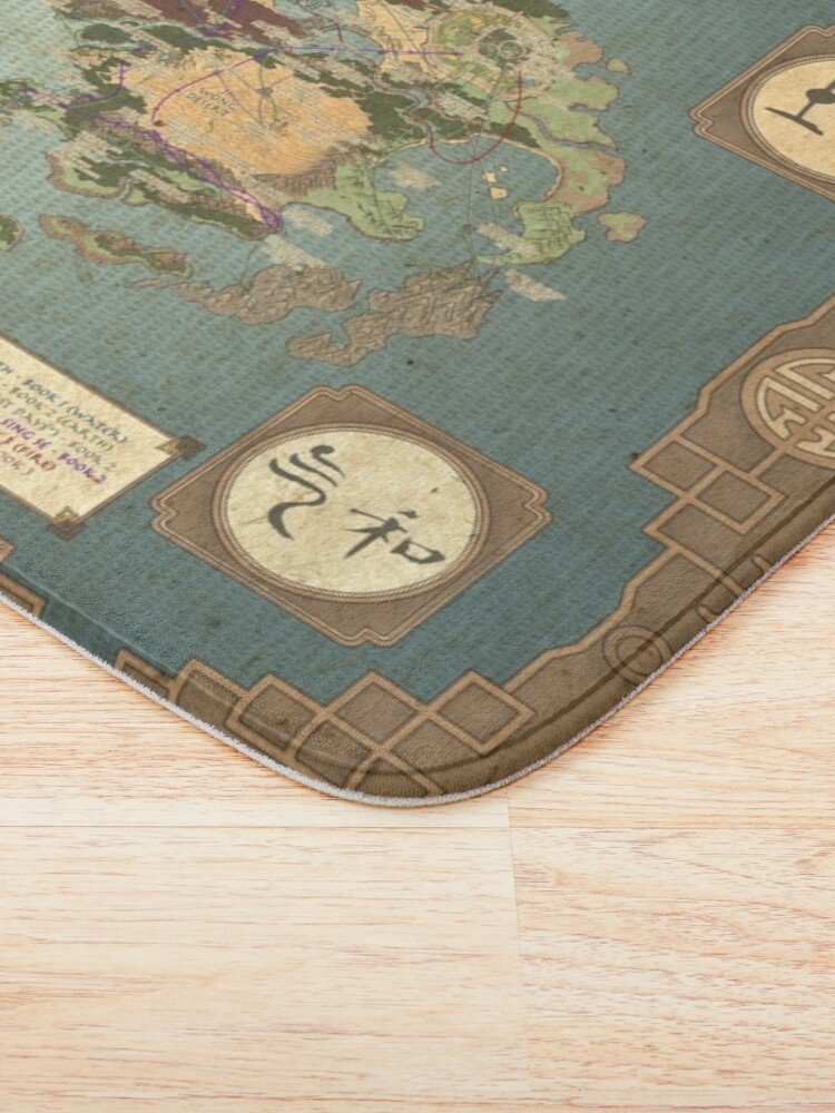 Avatar the Last Airbender Map Bath Mat YaoXiao